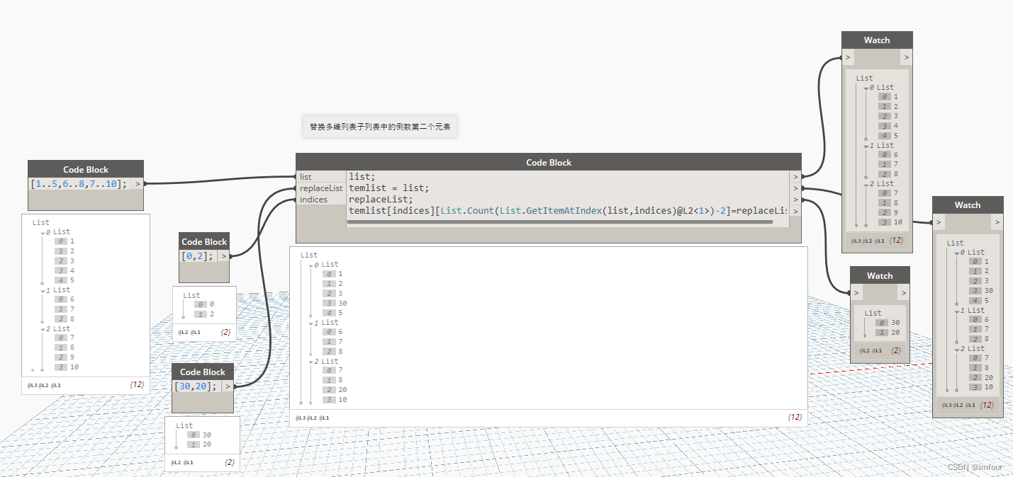 Dynamo使用CodeBlock进行列表元素获取与替换_dynamo list-CSDN博客