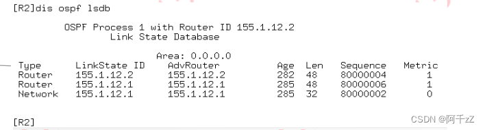 OSPF-3 基本配置_ospf enable 1 area 0是什么意思?-CSDN博客