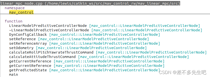 MPC多旋翼控制 - 线性MPC代码解读（mav_control_rw项目）_飞控mpc 控制代码-CSDN博客