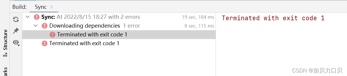 报错：terminated With Exit Code 1 （idea启动springboot程序后出现process Finished With Exit Code 0并不能成功运行 5977