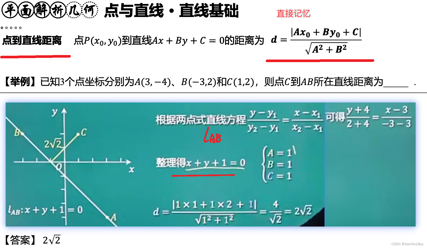 「2024」预备研究生mem-点与直线(下)&两直线关系-CSDN博客