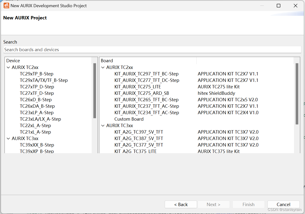 使用AURIX Development Studio创建一个新的工程_aurix develop studio-CSDN博客