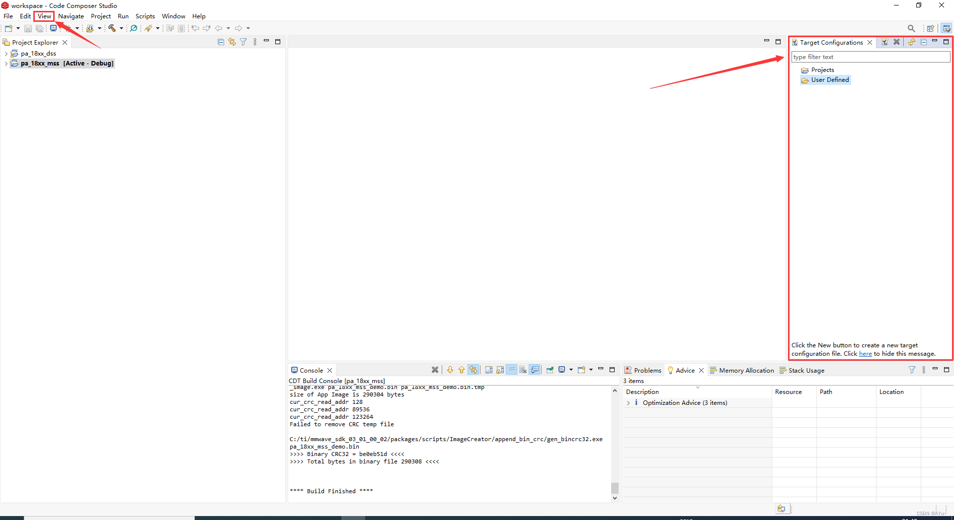 毫米波雷达AWR1843 CCS调试_awr1843boost配套软件-CSDN博客