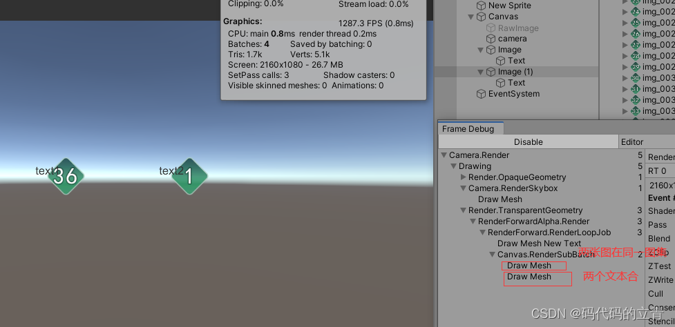 Unity Ui的drawcall优化技巧unity 查看drawcall Csdn博客
