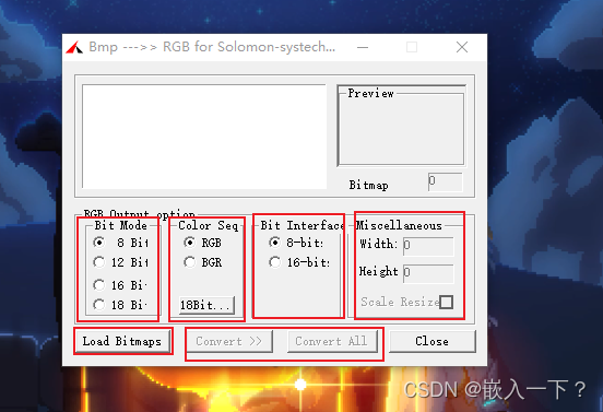 插件 图片取模软件 支持16位数组 Bmp2RGB-CSDN博客