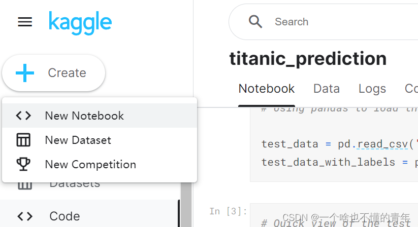注册、登录kaggle,使用决策树简单的对titanic练习怎么进入kaggle网站 Csdn博客