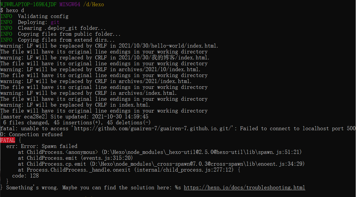 【Hexo】+【Github】搭建blog_yamlexception: duplicated mapping key-CSDN博客