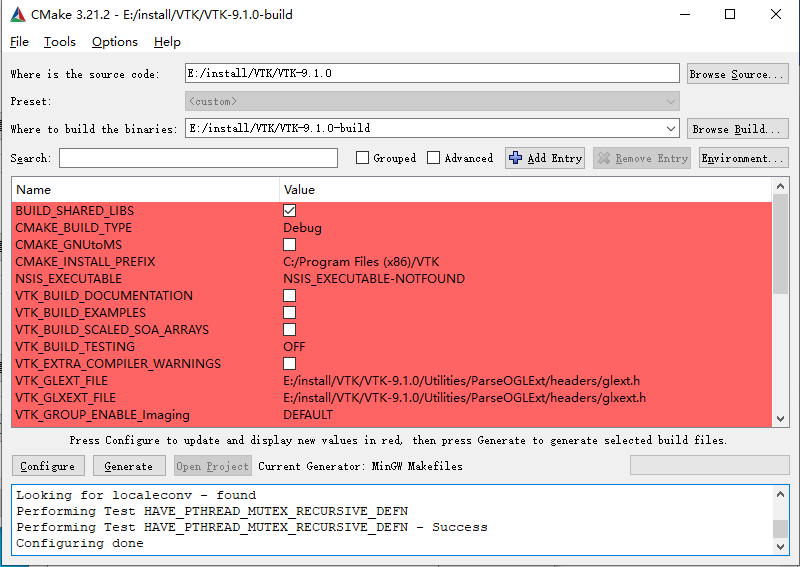mingw qt5.14.2 编译 vtk9.1.0_qt5.14.2 qcreator 调试vtk9-CSDN博客
