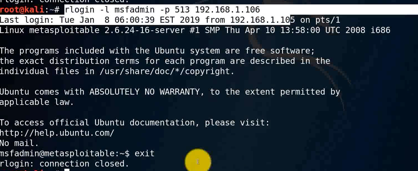 6-16漏洞利用-rlogin最高权限登陆_513端口-CSDN博客