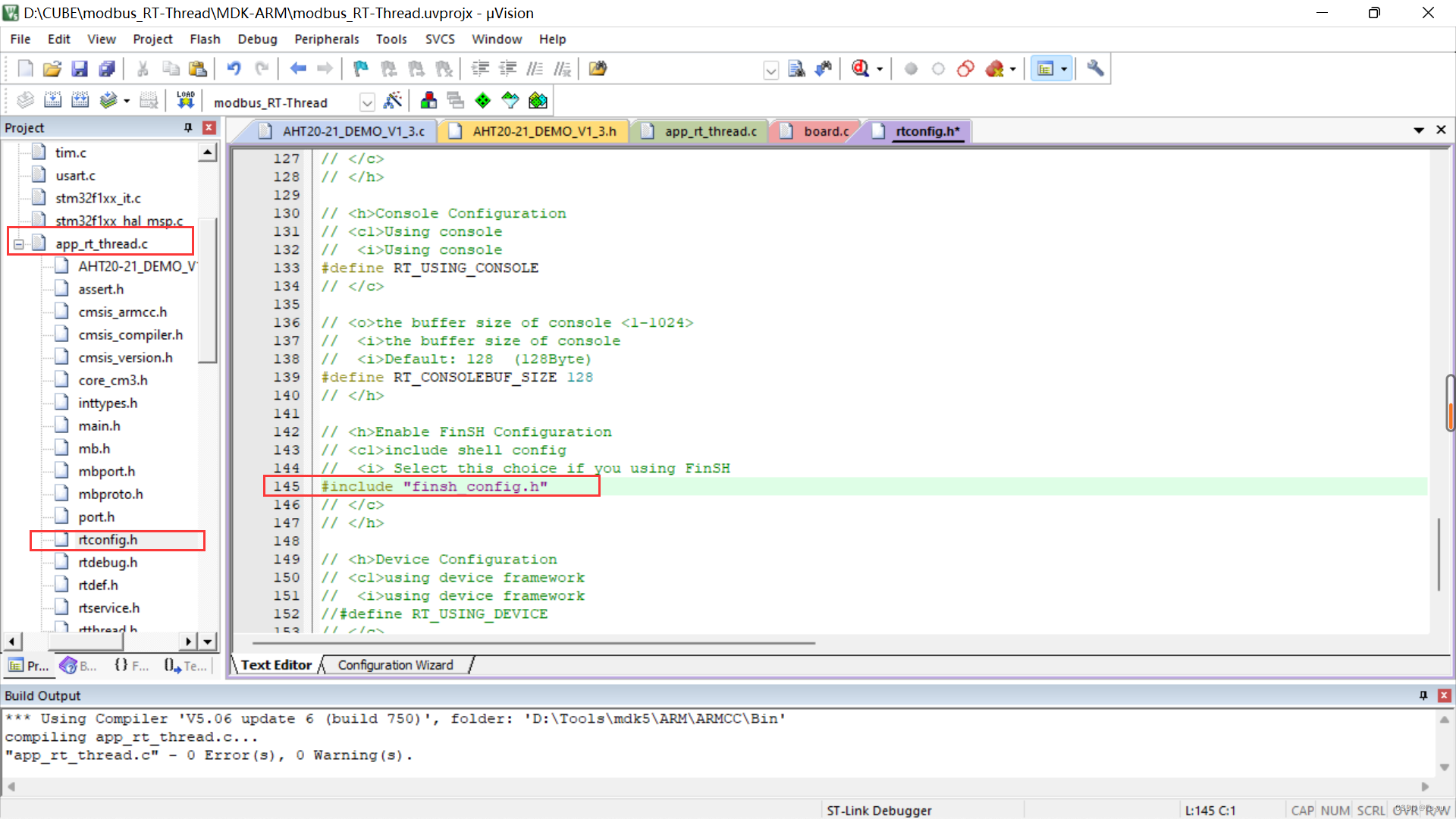 用stm32最小核心板+AHT20模块，完成一个 modbus接口的温湿度Slave设备，能够让上位机PC通过modbus协议获取温湿度_湿度传感器 slaveid由什么确定的-CSDN博客