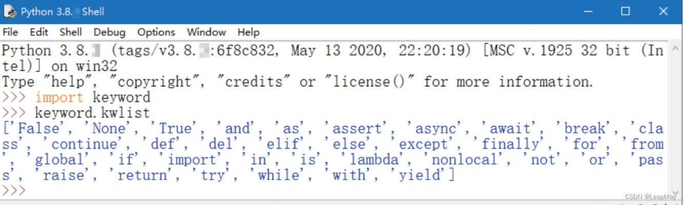 【100天精通python】day2:python入门 Python的语言基础,编码规范,代码注释,缩进,保留字,标识符leapmay的博客 Csdn博客