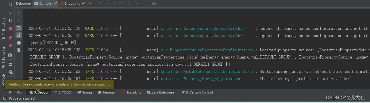 Method Breakpoints May Dramatically Slow Down Debugging问题 Csdn博客