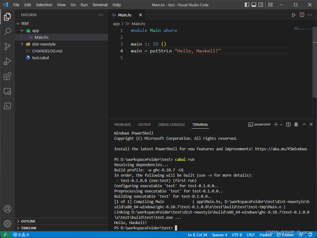 Haskell 配置 VS code 开发环境 (2022年6月)_haskell vscode-CSDN博客