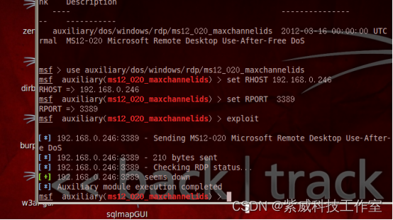 msf下ms12020打蓝屏 - cracer_CSDN-CSDN博客
