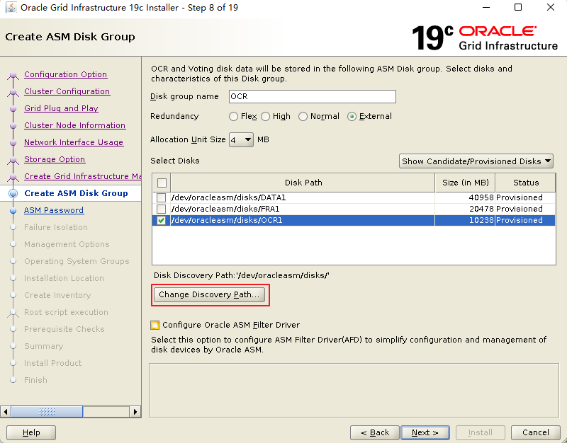 Linux安装Oracle Database 19c RAC_oracle linux 8 安裝oracle19c rac-CSDN博客