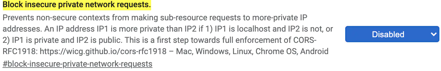 The request client is not a secure context and the resource is in more-private address ...-CSDN博客
