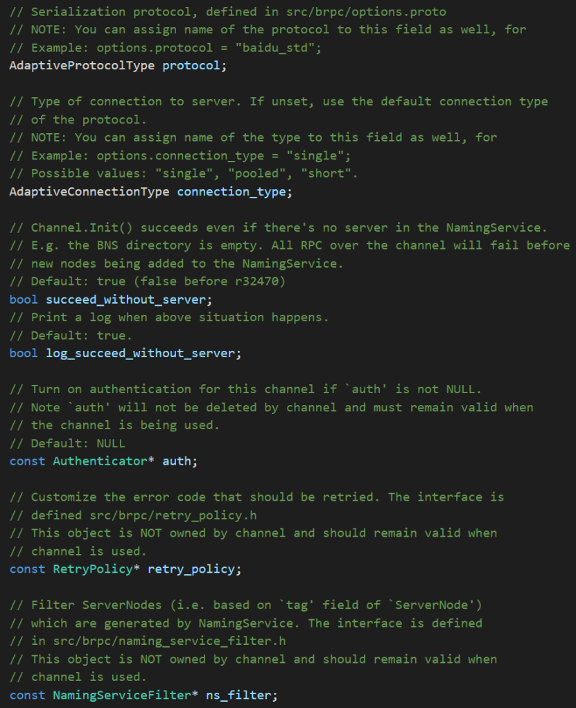 brpc源码解析（二十）—— 用于访问下游的Channel类详解_brpc::channeloptions-CSDN博客