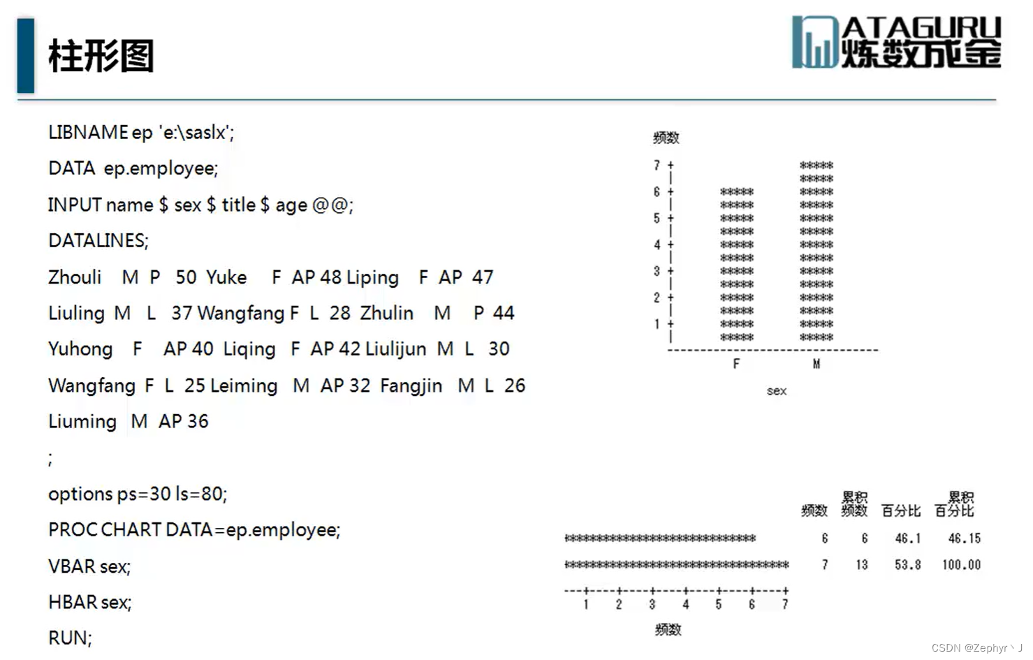 Sas学习6（freq过程、tabulate过程、univariate过程、plot过程、chart过程）sas中vbar什么意思 Csdn博客 0204