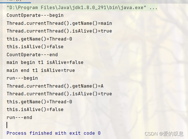 java 多线程&isAlive()方法——13_java isalivesalive()方法的时候,如果将线程对象以构造参数的方式传递给thread-CSDN博客