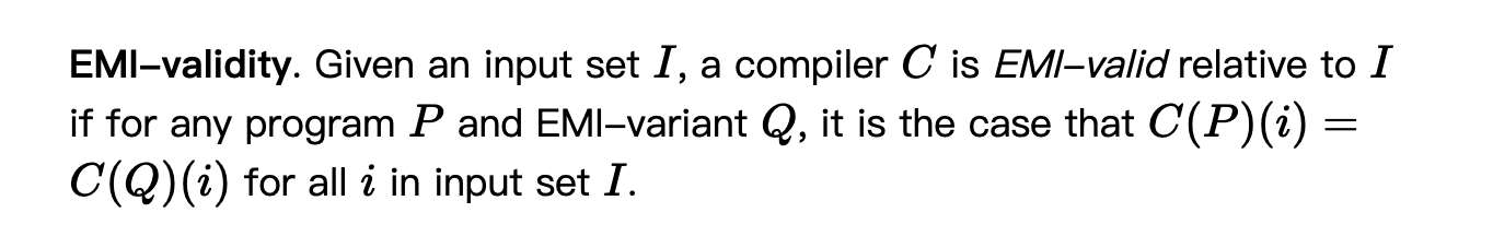 蜕变测试（metamorphic testing）经典论文阅读 Compiler Validation via Equivalence ...