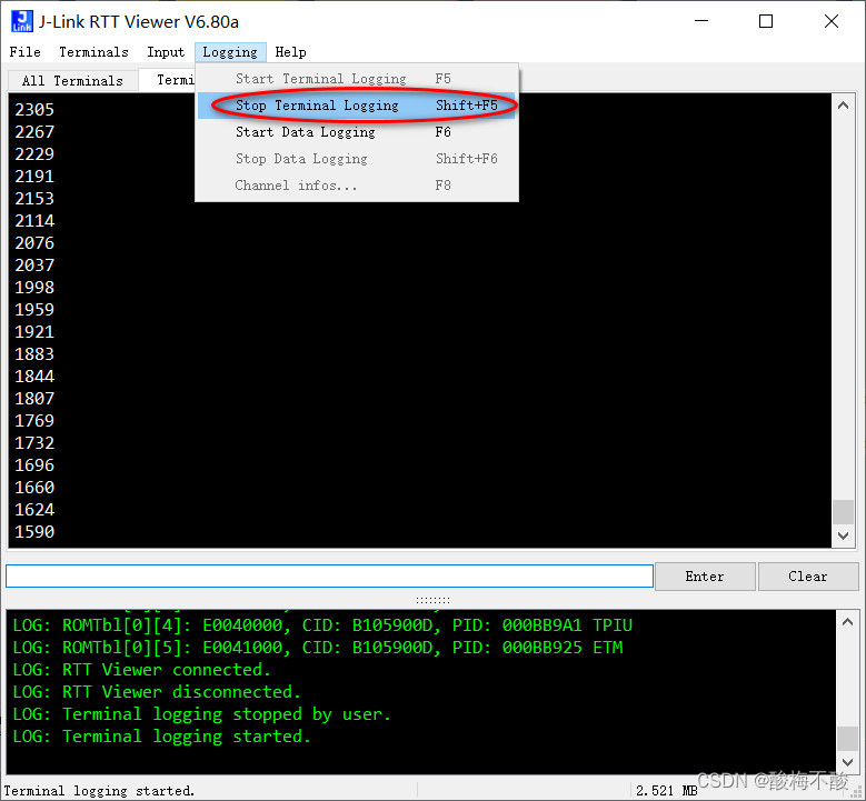 使用J-Link RTT Review打印log_jlink rtt log mindmotion-CSDN博客