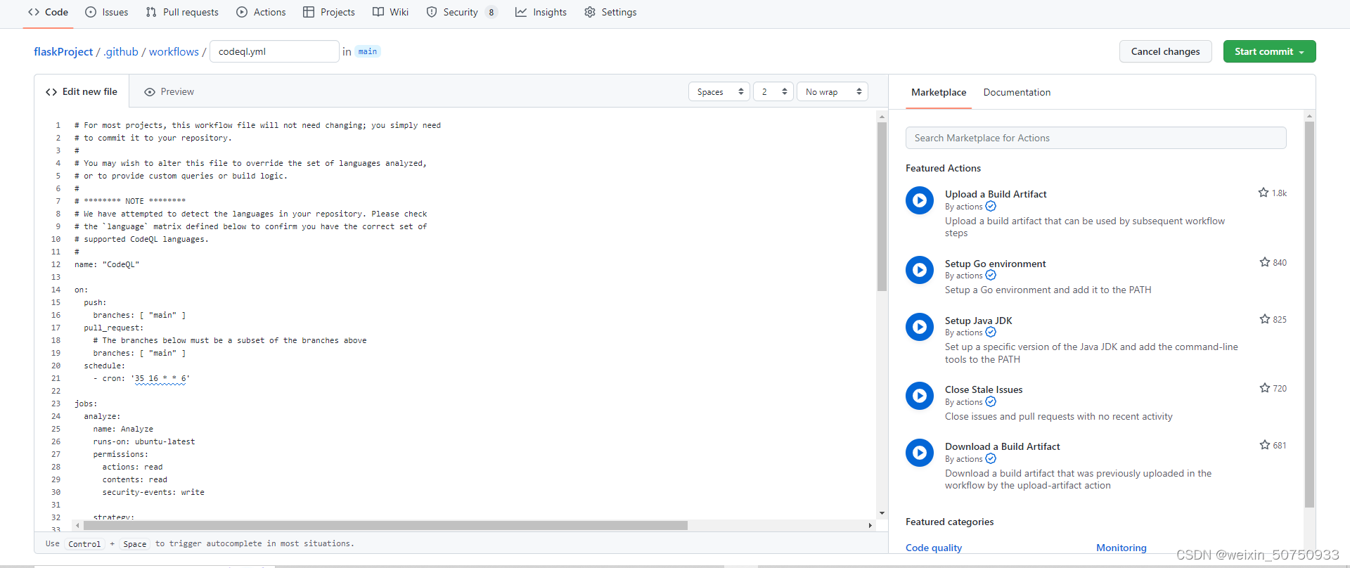 CI/DI github CodeQL（一）python_codeql 扫描python-CSDN博客