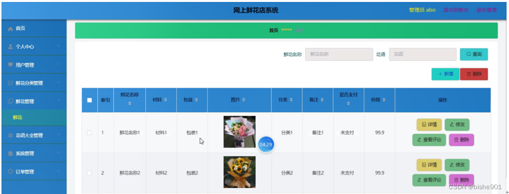 【附源码】计算机毕业设计ssm网上鲜花店系统鲜花网站的数据库结构设计图 Csdn博客 