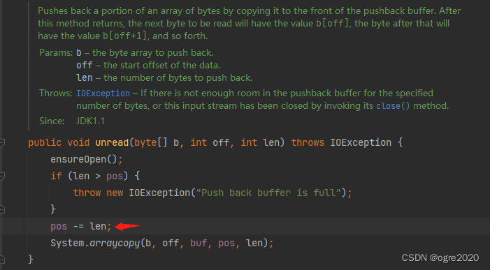 java: PushbackInputStream_java.io.pushbackinputstream-CSDN博客