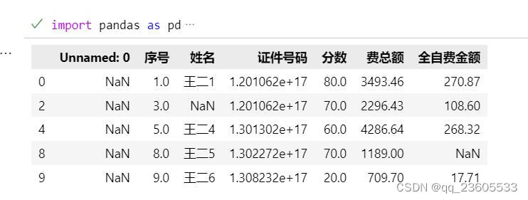 【pandas之数据清洗和处理和空值处理】pandas过滤空值 Csdn博客