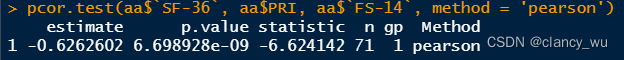 R语言中的cor和cov和pcor_cov和cor_clancy_wu的博客-CSDN博客