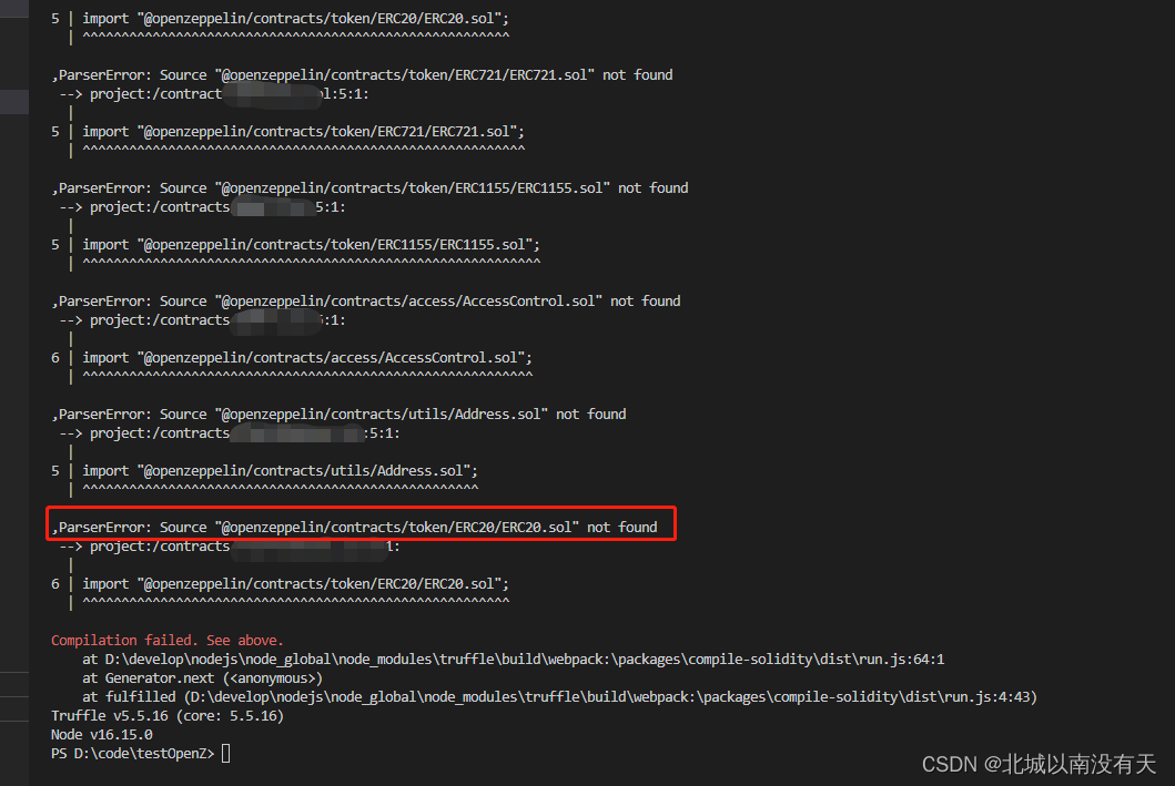 Truffle&OpenZeppelin环境搭建_npm openzeppelin-CSDN博客