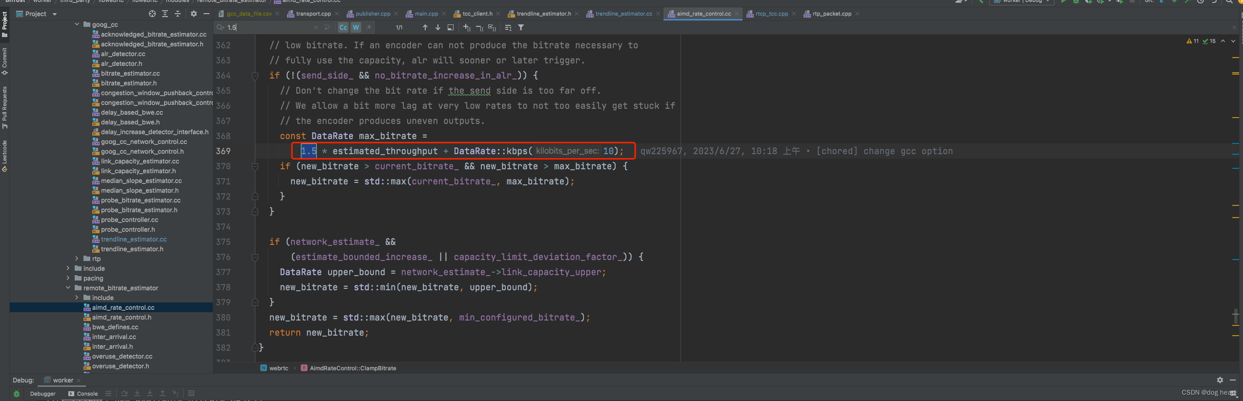 流媒体弱网优化之路(WebRTC)——GCC带宽估计算法调优_webrtc gcc-CSDN博客