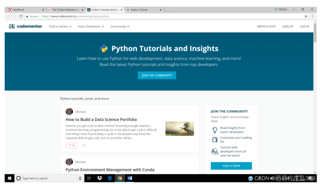 这30个Python自学网站，再也不用到处找资料啦~_python学习网站-CSDN博客