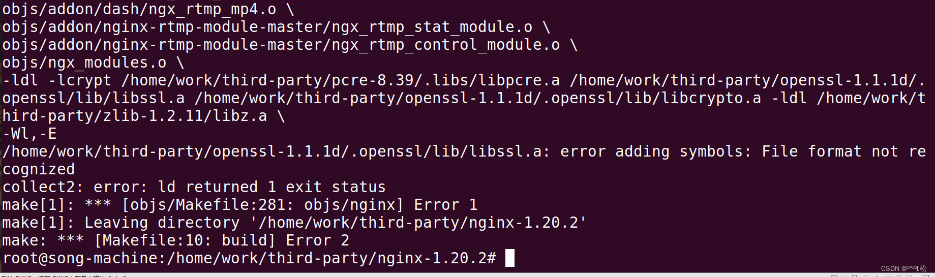 在arm平台搭建nginx + rtmp服务器_arm nginx-CSDN博客