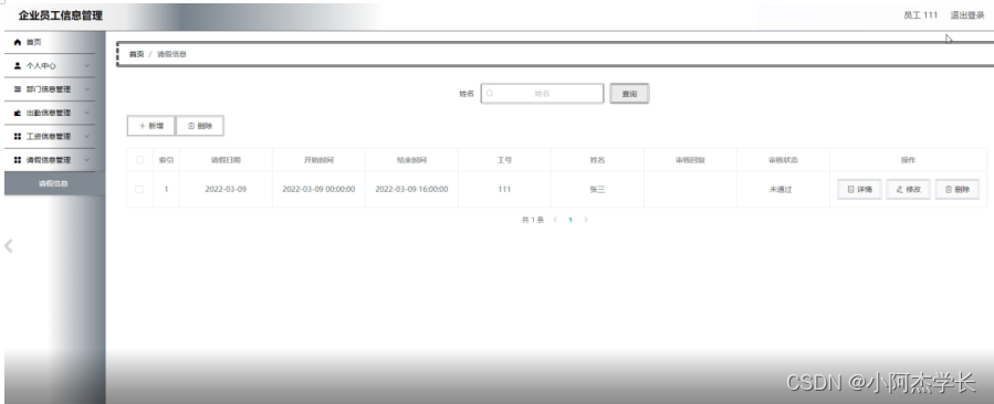 【附源码】python计算机毕业设计企业员工信息管理 职工信息管理系统设计报告python Csdn博客
