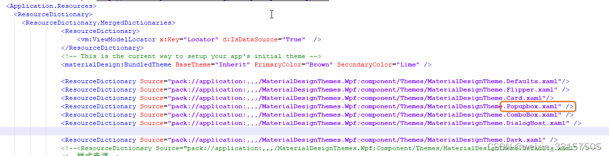 wpf里使用MaterialDesign老是遇到找不到资源的问题_wpf找不到资源字典-CSDN博客