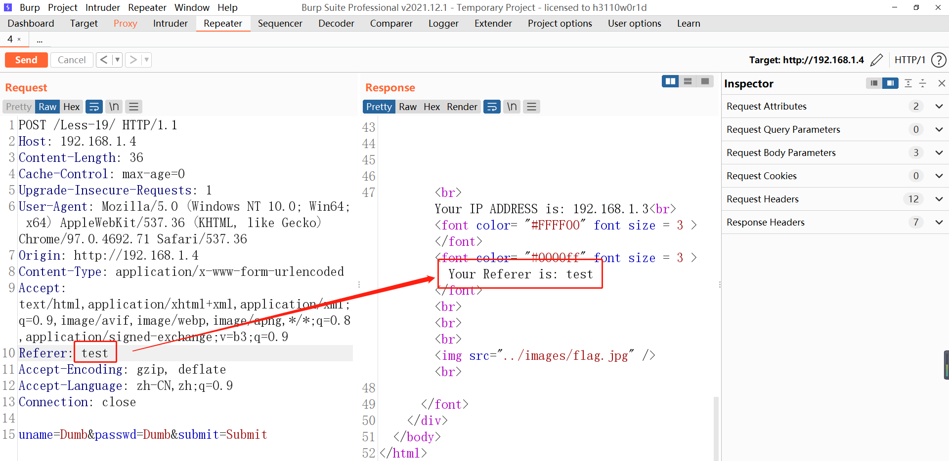 【SQL注入13】referer注入基础及实践（基于BurpSuite工具和Sqli-labs-less19靶机平台）-CSDN博客