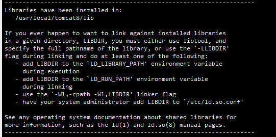 Linux安装Tomcat8_the apache tomcat native library which allows usin-CSDN博客