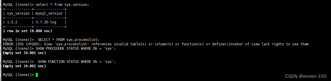 Mysql5 7 报错 1356 Mysql 1356 Csdn博客