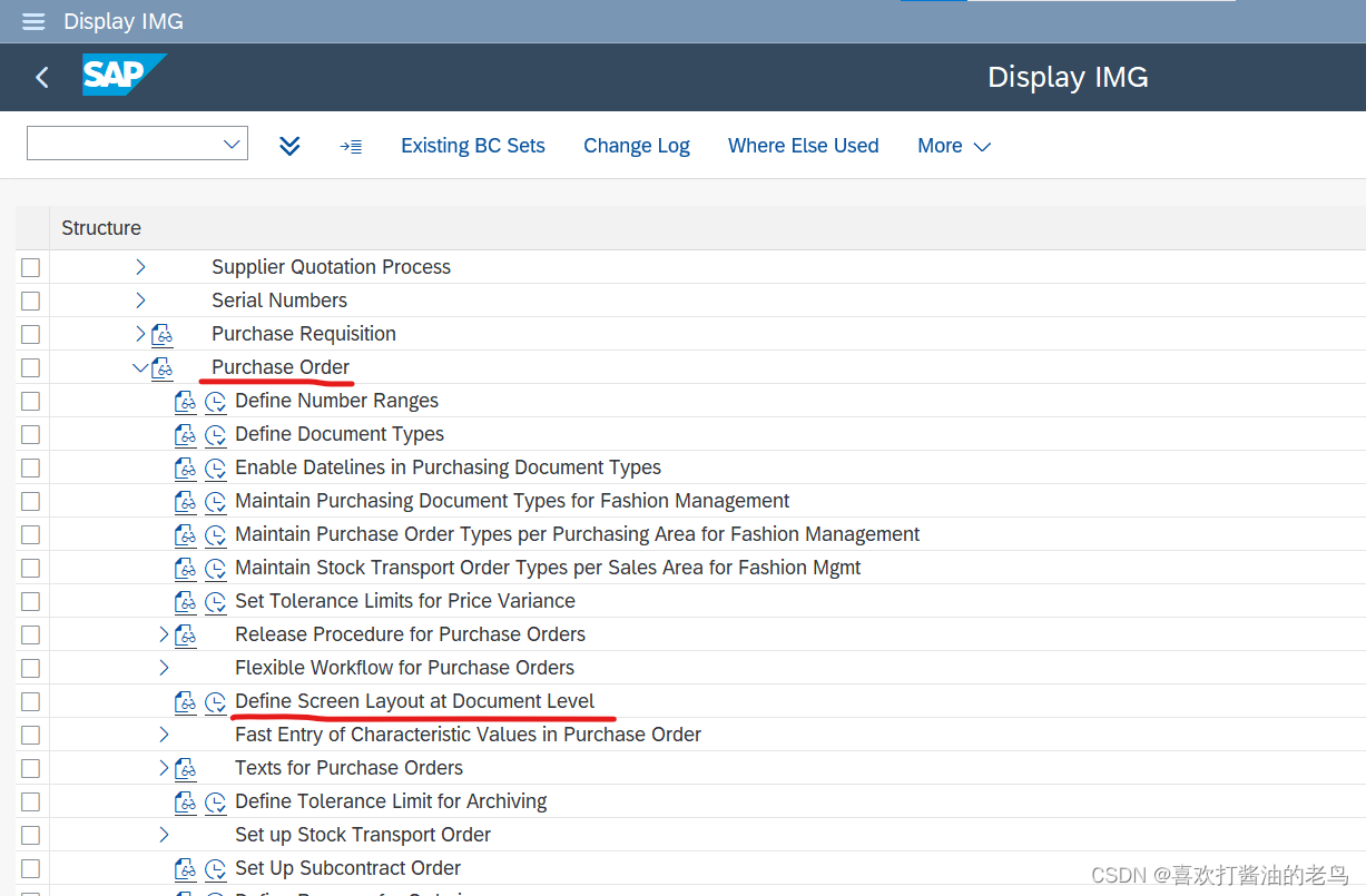 SAP MM 采购订单ITEM详细数据中的Spec2000/SC选项卡_spec2000存在哪个表-CSDN博客