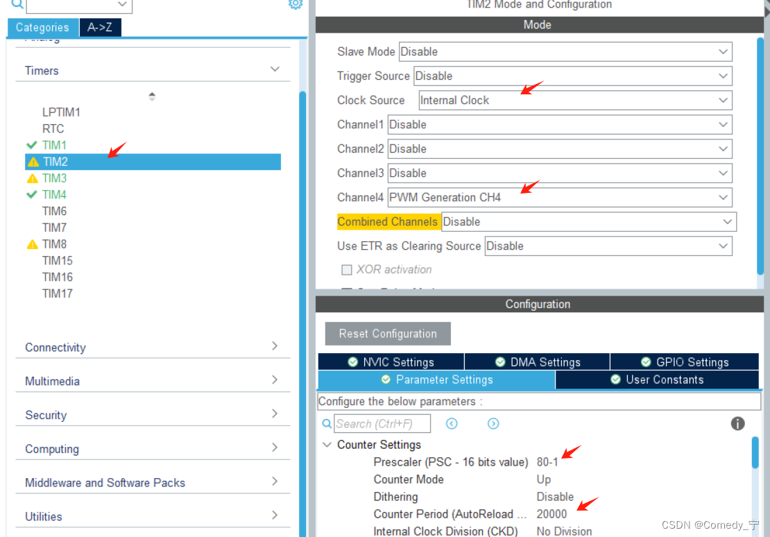 蓝桥杯STM32 G431 hal库开发速成——按键+PWM综合案例——按键控制PWM驱动舵机_pwm控制舵机-CSDN博客