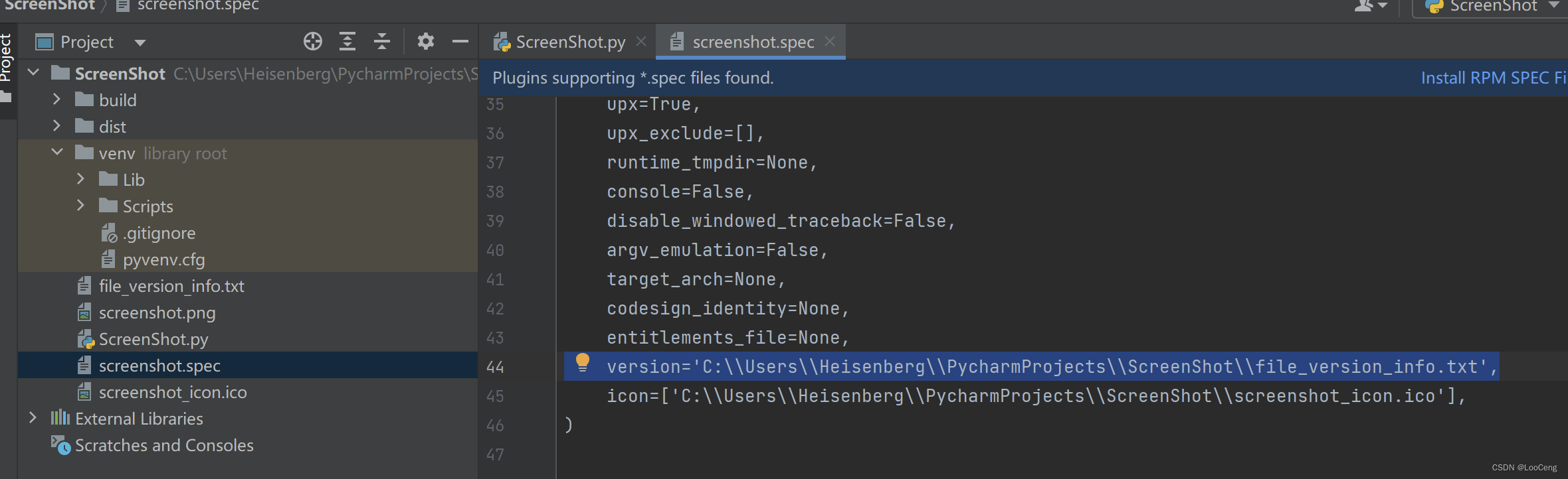 pyinstaller打包pycorrector记录_file_version_info.txt 模板_LooCeng的博客-CSDN博客