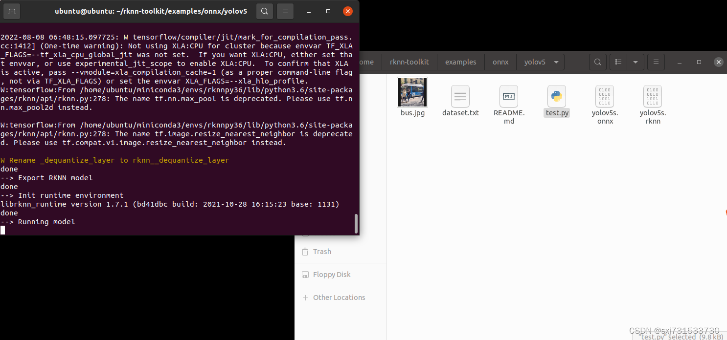 35、ubuntu20.04搭建瑞芯微的npu仿真环境和测试rv1126的Debain系统下的yolov5+npu检测功能以及RKNN推理部署以及RTSP视频流解码_ubuntu20.04 ...