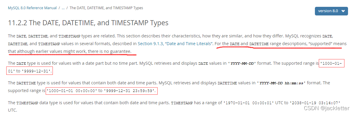 Mysql:列类型之时间日期mysql Timespan Csdn博客