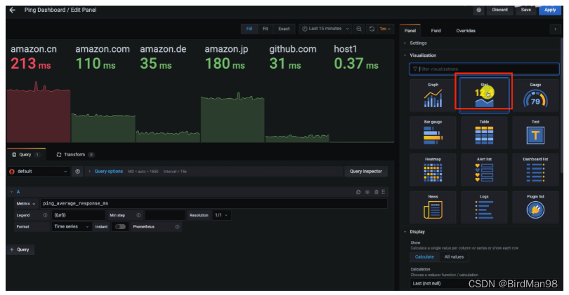 【Grafana】【八】可视化之Stat、Gauge和Bar Gauge_grafana bar gauge按值排序-CSDN博客