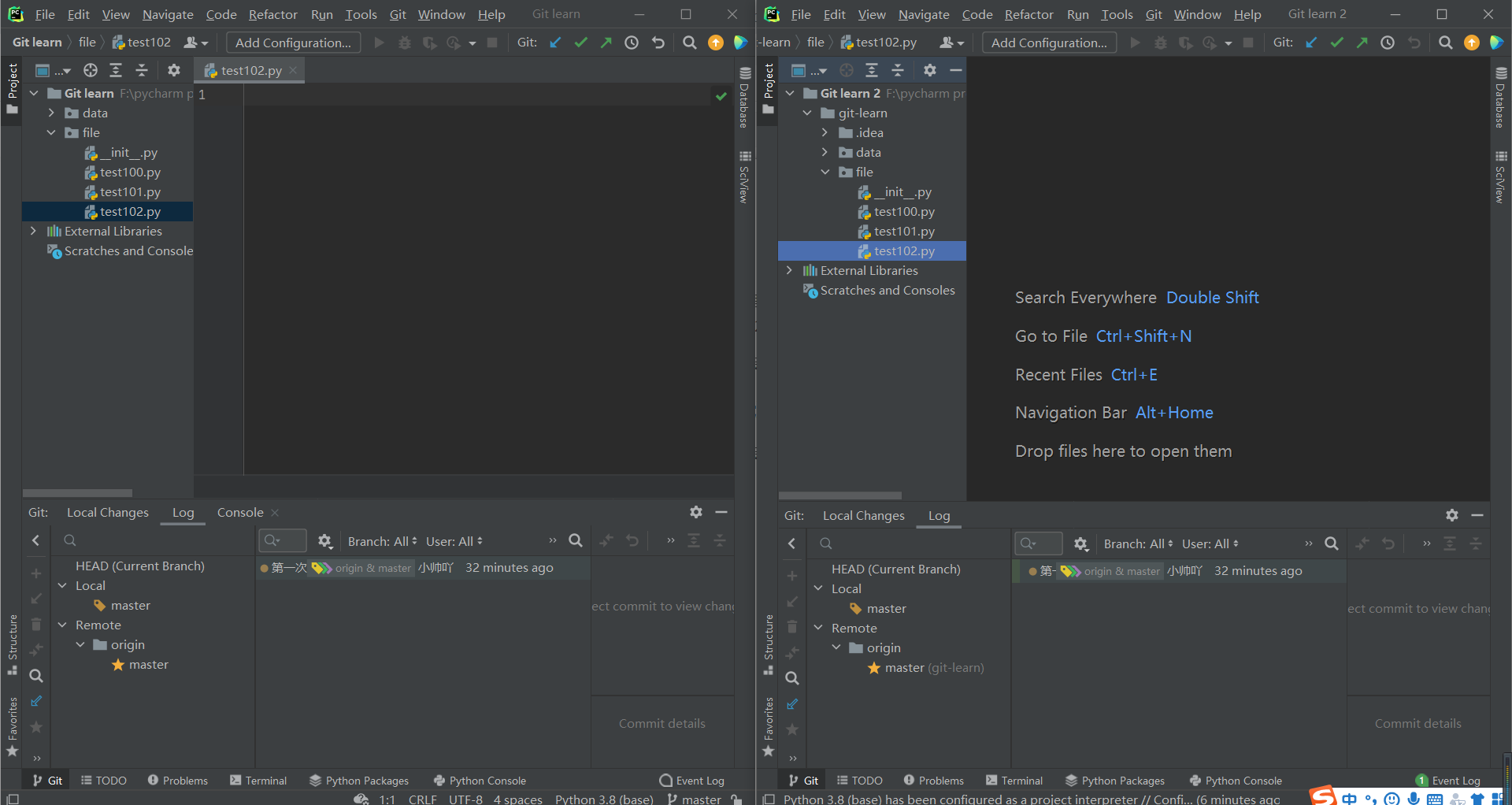 Git系列（3）pycharm多人协作开发Git使用_pycharm提交代码到git多人-CSDN博客