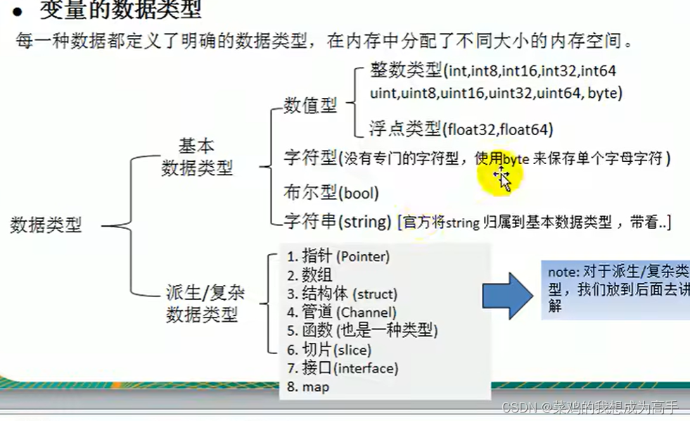 Go的数据类型，并且输出变量类型go 输出变量类型 Csdn博客 5791