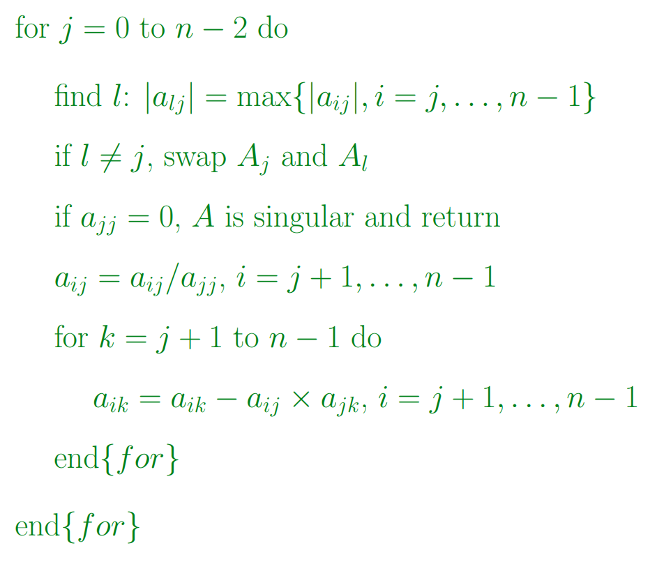 LU分解算法（串行、并行）_lu分解法怎么求l和u-CSDN博客
