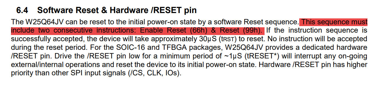 手把手系列--华邦W25Q64JV Flash操作指南-CSDN博客