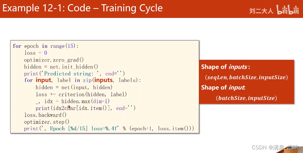 深度学习(pytorch)——循环神经网络(rnn)基础篇三 Rnn Inithidden Csdn博客